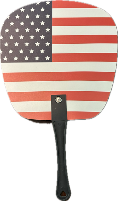 American Flag Hand Fan
